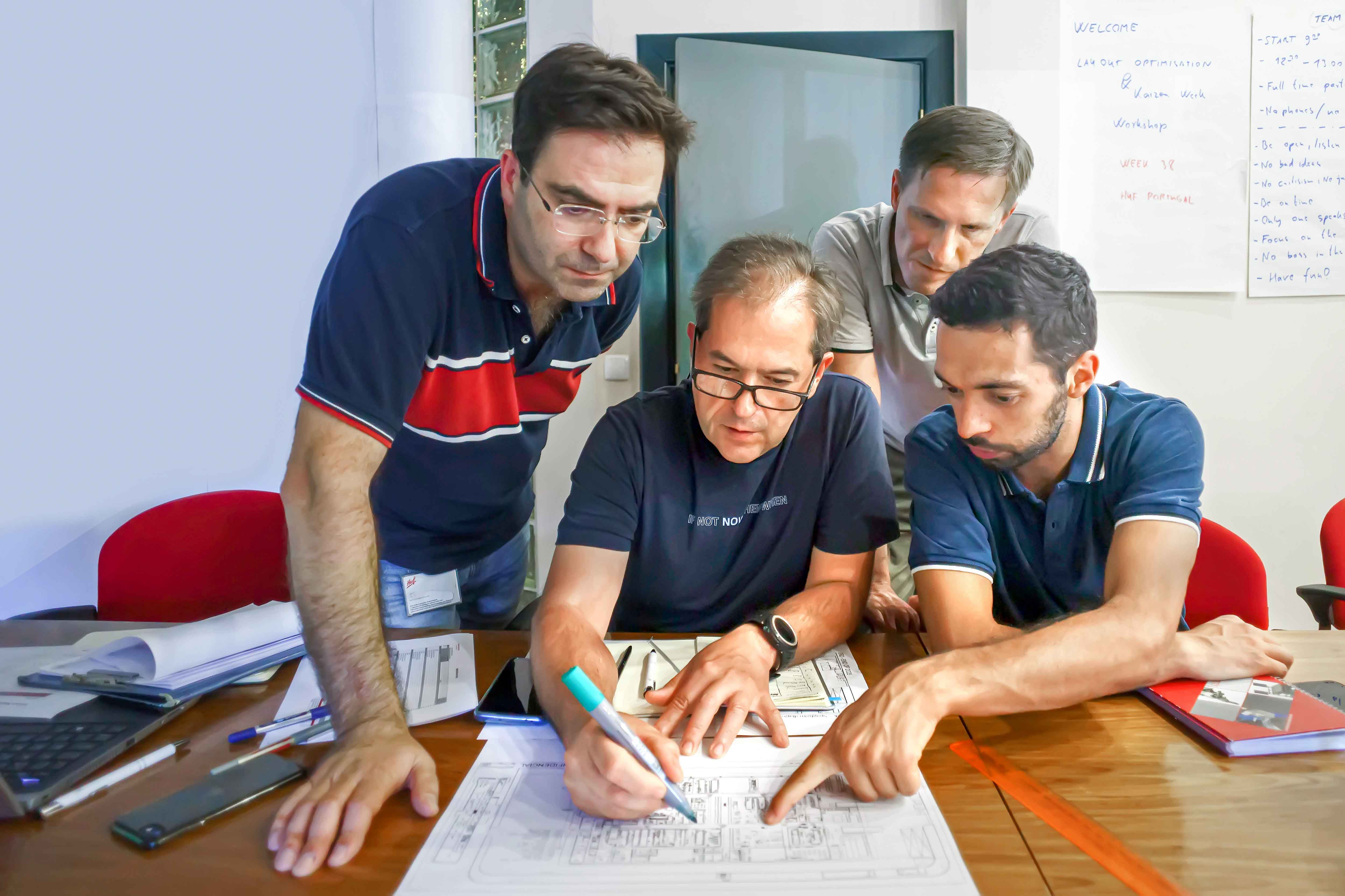 Lean Management-Workshop and Kaizen training at Huf Portuguesa